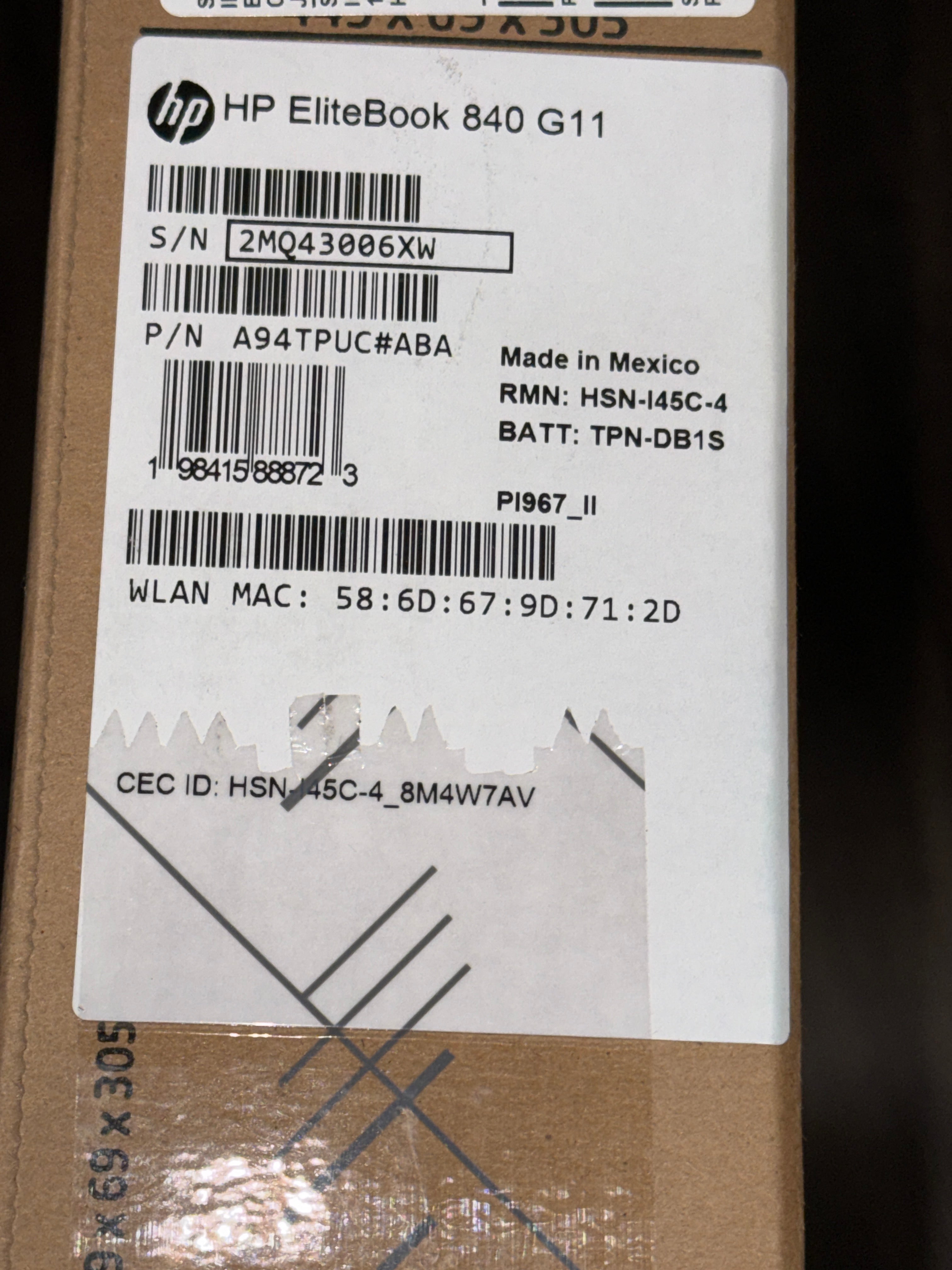 HP EliteBook 840 G11 U5-135U 32GB/512GB/BT5.3/WiFi6E/14WU/W11P – Bstock