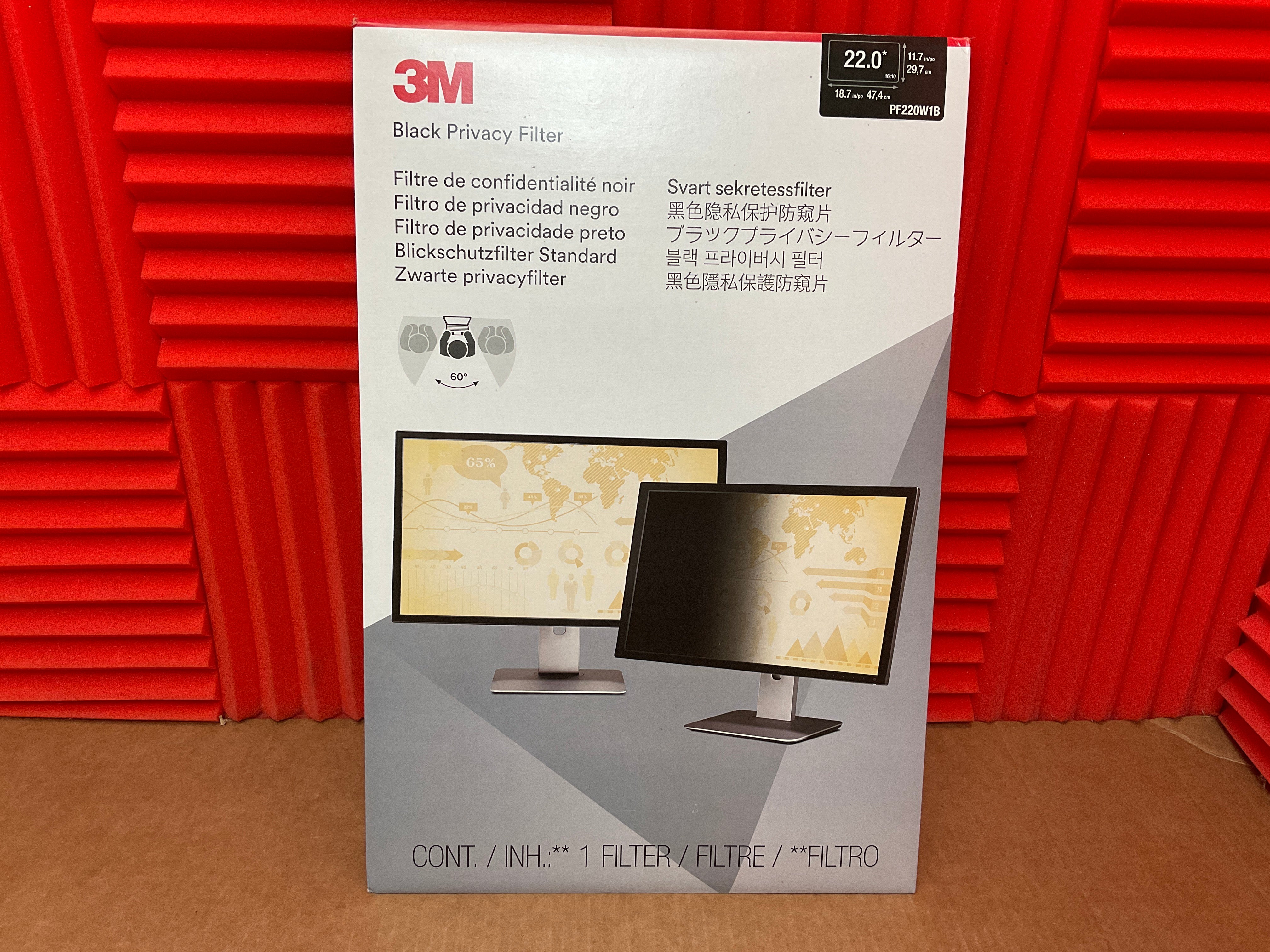 3M LCD Privacy Filter (22 inch Widescreen 16:10) – Bstock