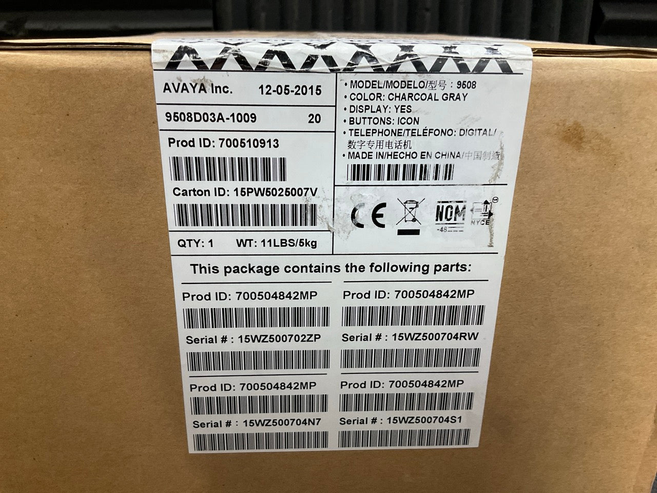 Avaya 9508 VoIP Telephone (4 pack) – Bstock