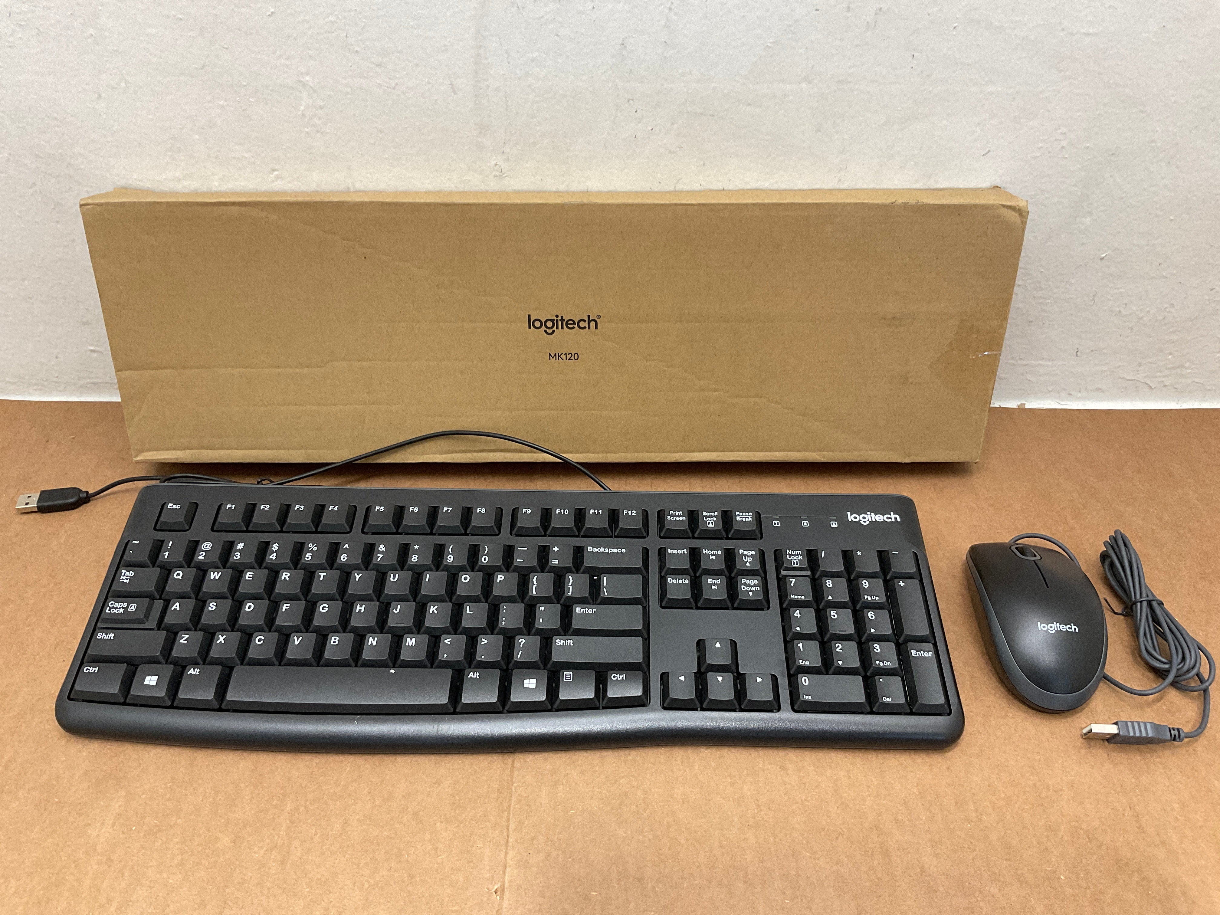 Logitech MK120 USB Desktop Keyboard & Mouse – Bstock